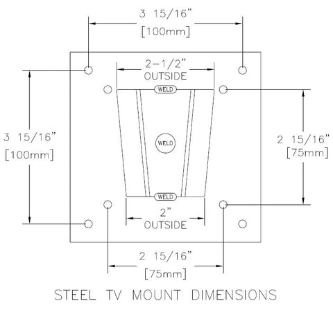 Steel RV TV Mount for Campers and RVS – PAW International